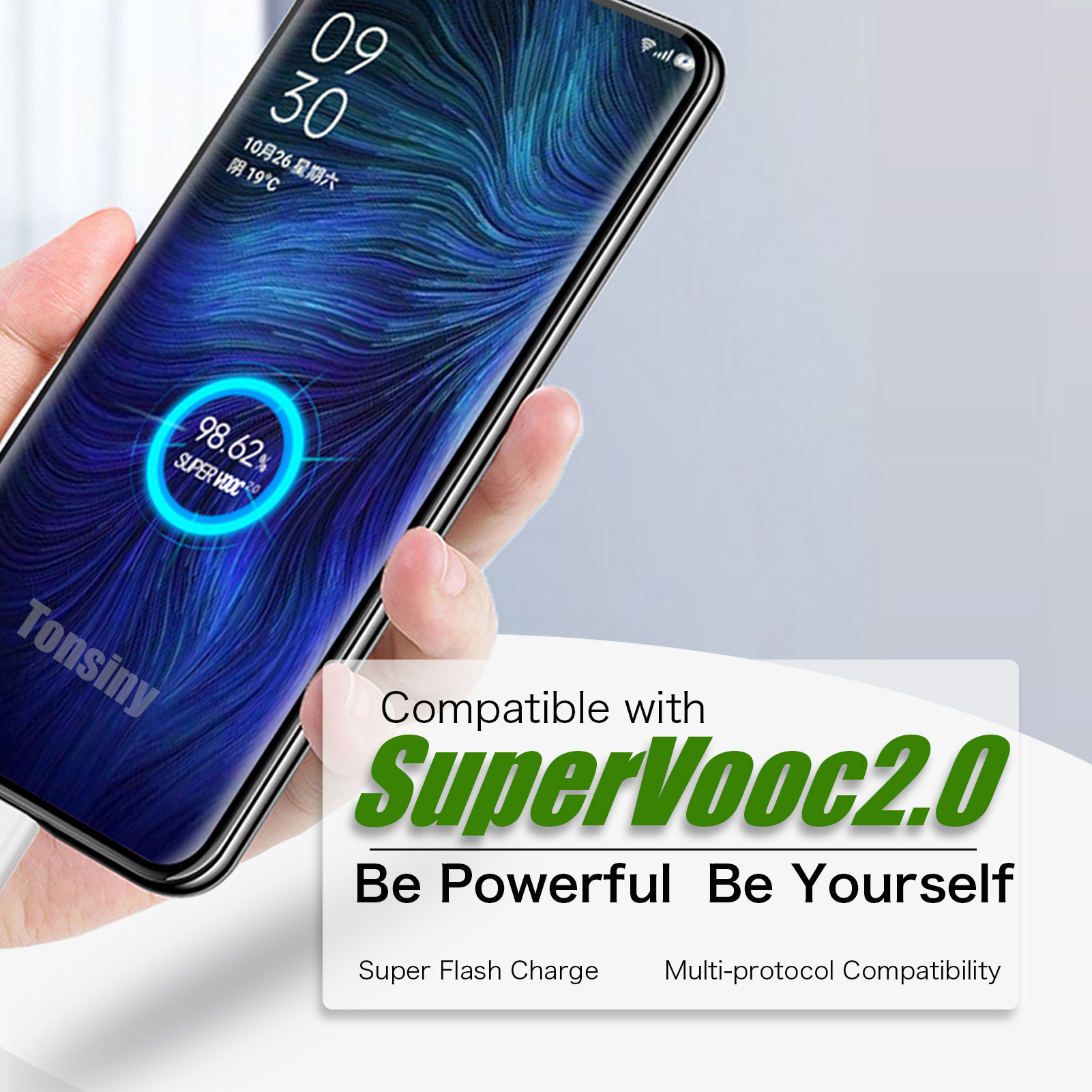 USB Wall Plug Adapter for oppo, Fast charger plug and USB C cable ...